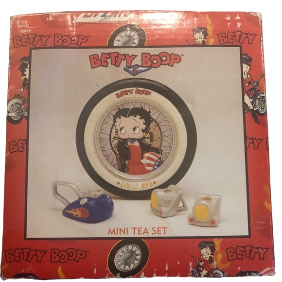 Betty Boop | Kitchen | Betty Boop Vintage 0 Liv 2 Ryd Mini Tea Set Nib ...
